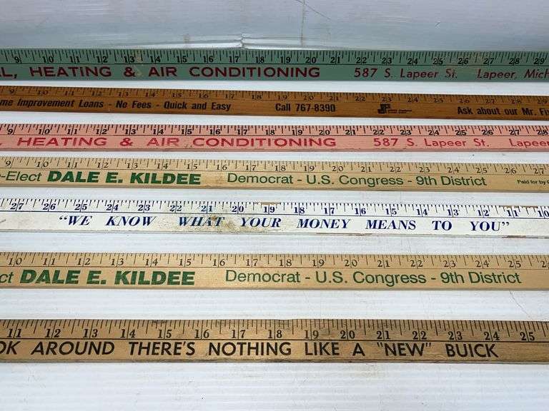 (7) Older yardsticks, includes a 1979 Buick yardstick - Albrecht ...