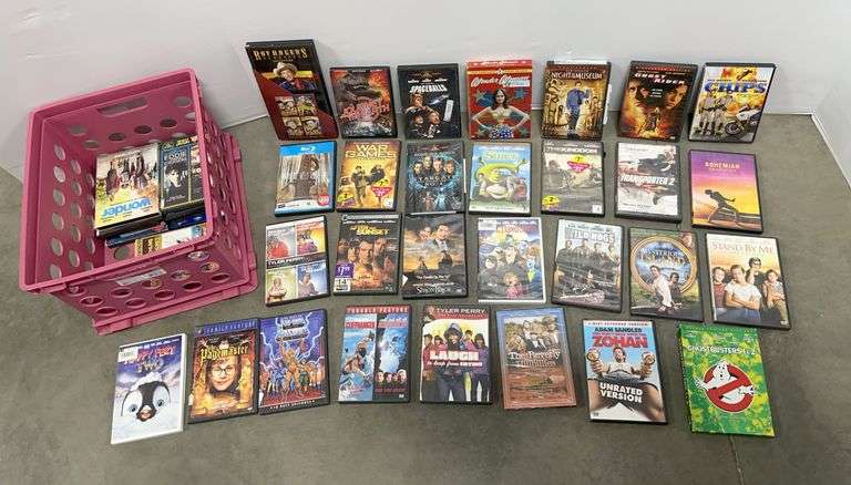 Over (40) DVD movies and shows - Albrecht Auction Service