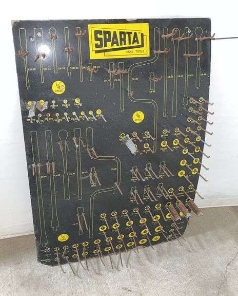Sparta Hand Tools display board, 24"W x 35"H, curved inwards - Albrecht ...