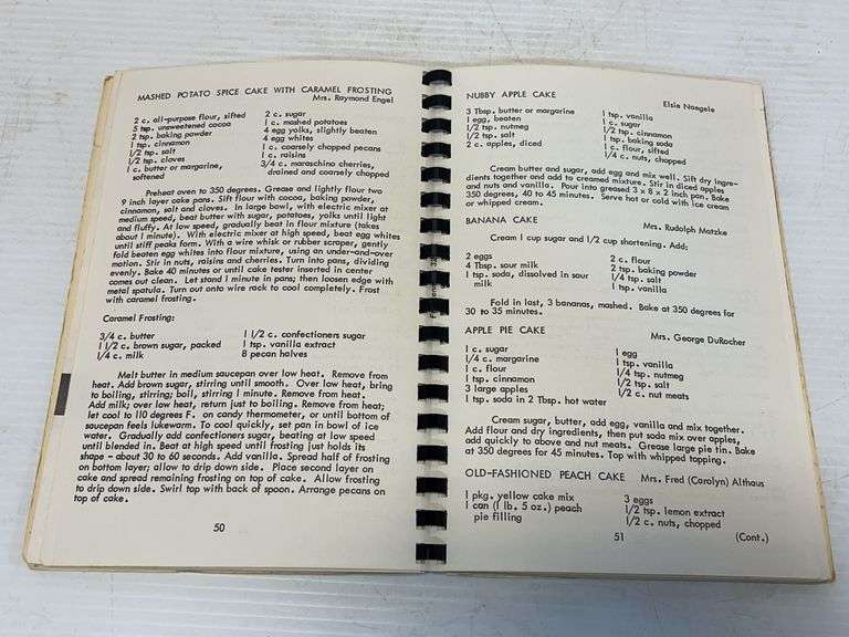 (5) Local Michigan soft cover cookbooks, includes: 1- "Frankenhilf ...