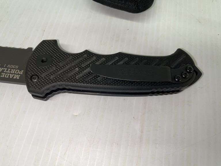 Gerber Fully Automatic Serrated S30V Corrosion-Resistant Steel Tanto ...