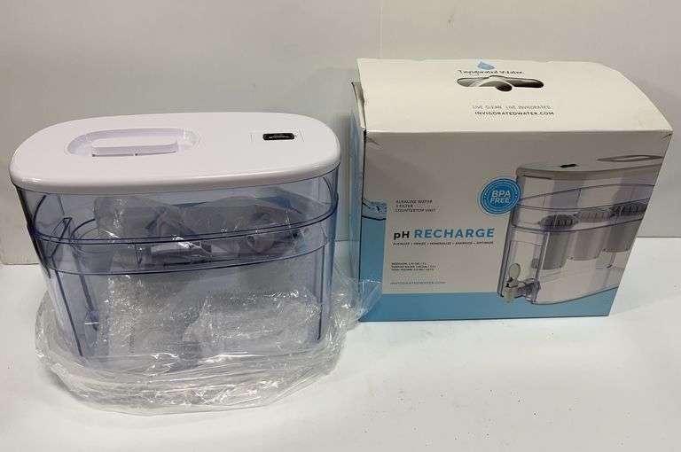 Invigorated water brand PH recharge countertop water filter, three ...