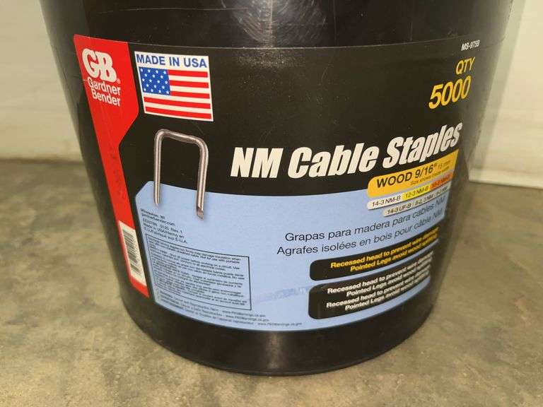 NM Electrical Cable Staples, Gardner Bender Brand, made in the USA ...