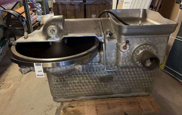 1960s German low speed bowl chopper/grinder, disconnected in 1980 and ...