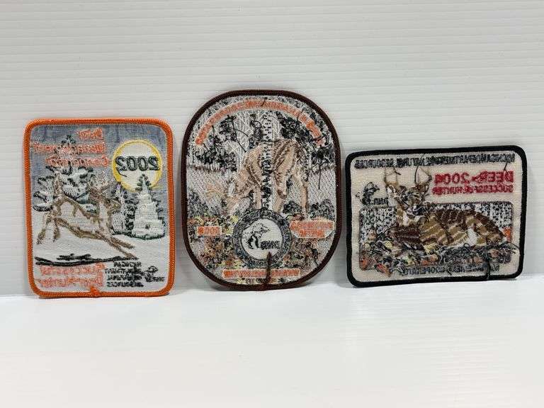 (3) Michigan Successful Deer Hunter Patches, 2002, 2004, and 2006, up ...