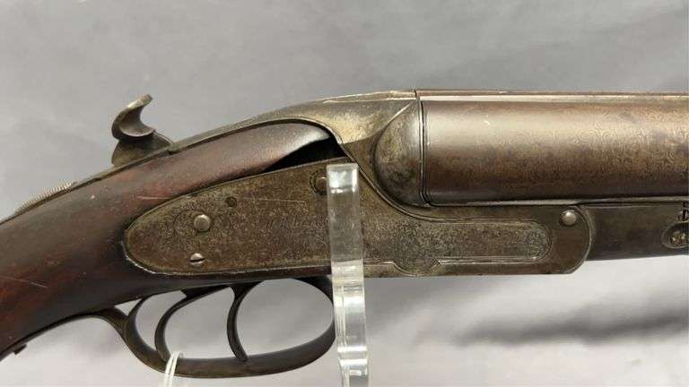 DM LeFever Side by Side, 12-Gauge, Double Trigger, Pump Button Break ...