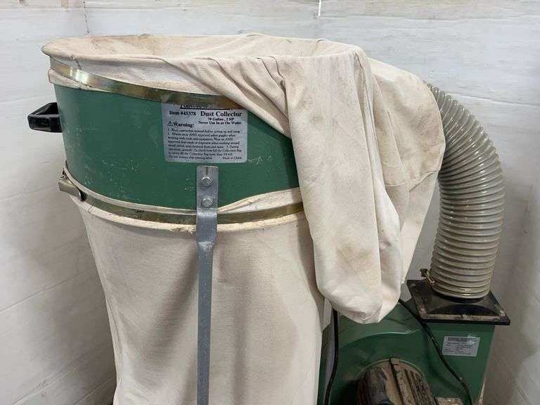 Dust collector with wastegate accessories, 2 hp, 45"H, works well ...