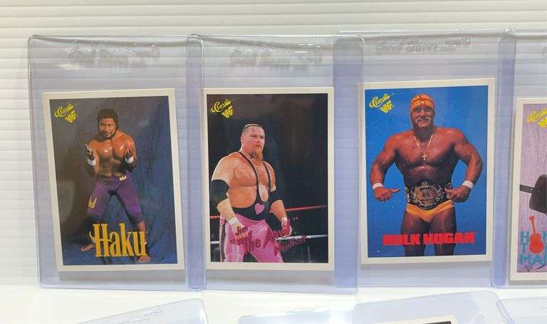 (79) WWF classic wrestling cards - Albrecht Auction Service
