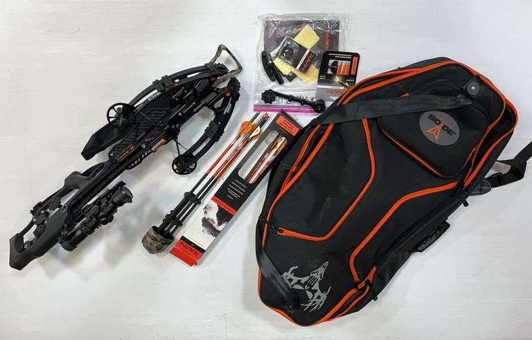 Ravin R10 crossbow, new string cables, (6) Bolts, Promium front rest ...