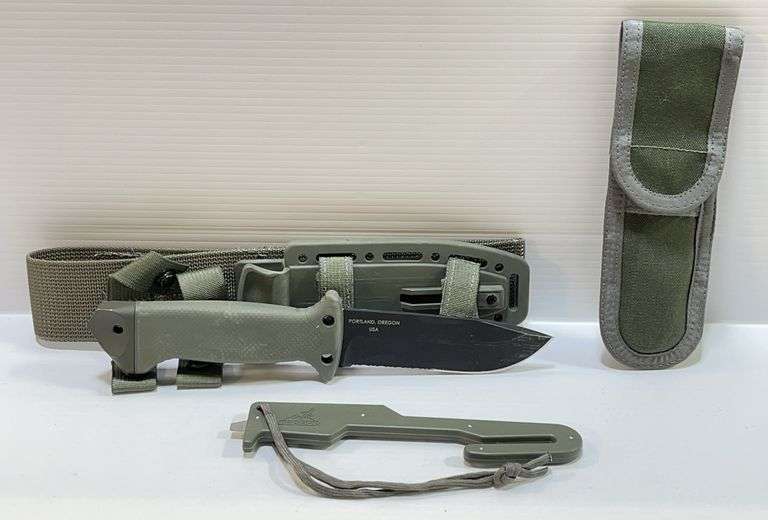Gerber safety tool with seatbelt cutter and window punch; Gerber combat ...