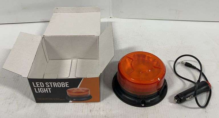 Yellow strobe LED warning beacon light safety flashing lamp for ...