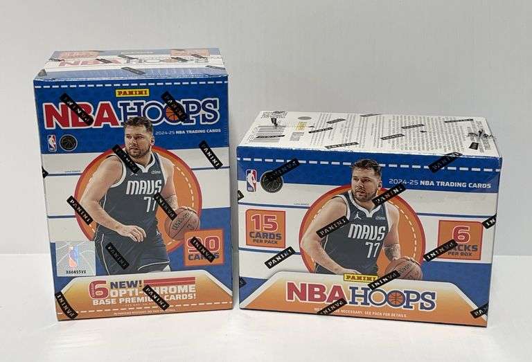 (2) Boxes of 2024-25 NBA Hoops basketball blasters - Albrecht Auction ...