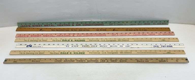 (7) Older yardsticks, includes a 1979 Buick yardstick - Albrecht ...