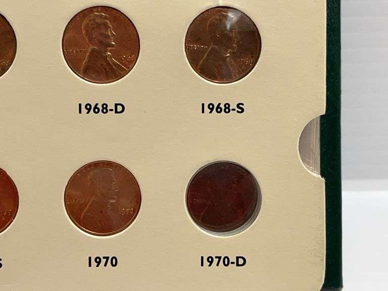 Lincoln penny album with (120) Brilliant uncirculated coins from 1959 ...