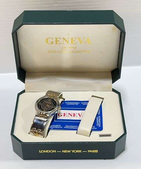 Older Geneva mens watch, never worn, needs a battery, excellent ...