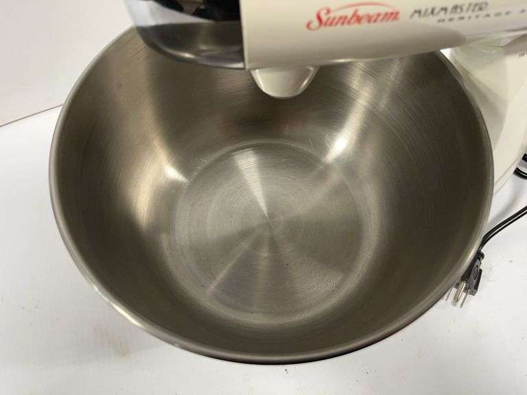 Sunbeam Mixmaster Heritage series kitchen mixer, white, includes mixer ...