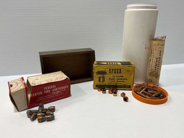 (151) Copper jacket .243 Caliber Reloading Bullets; (10) .38 Caliber ...