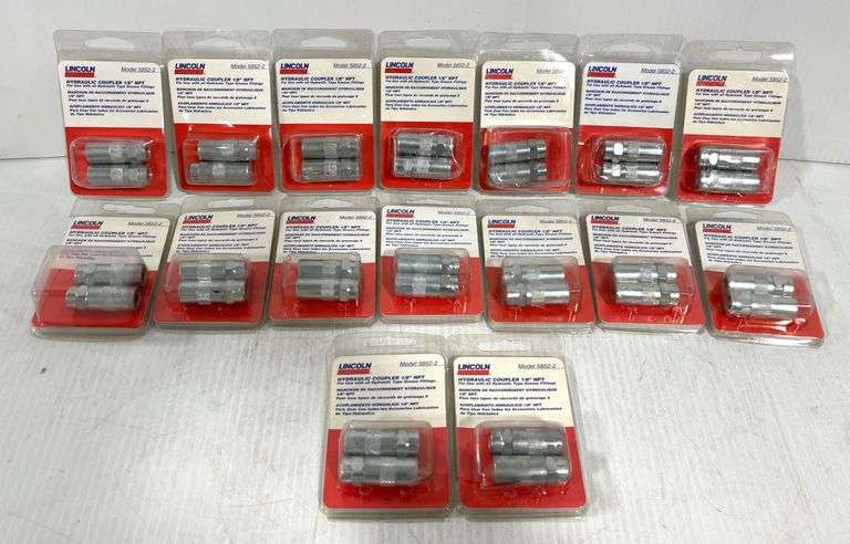 (32) Lincoln hydraulic coupler, No. 5852-2, 1/8" NPT, new - Albrecht ...
