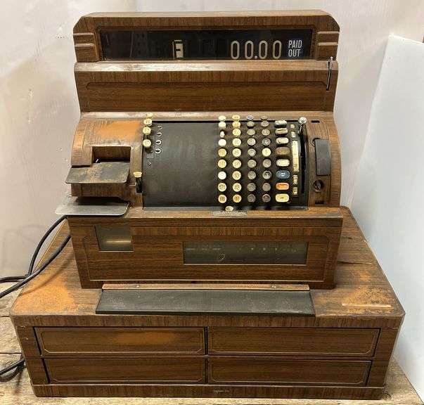 National cash register, from old General Store, 27 1/2"W x 16"D x 27"H ...
