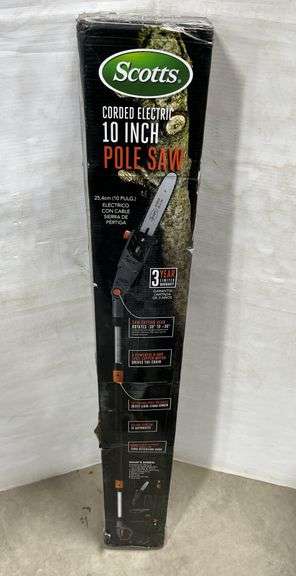 Scott's electric corded pole saw, NIB - Albrecht Auction Service