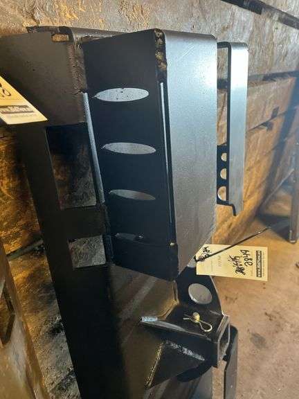 Heavy duty 1/2 moon gusseted skid steer receiver hitch with chain hook ...