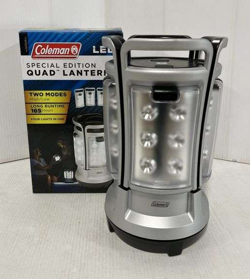 Coleman LED quad lantern, has four removable lights that can be ...