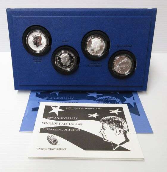 2014 Kennedy silver coin collection, half dollar 50th Anniversary 4 ...