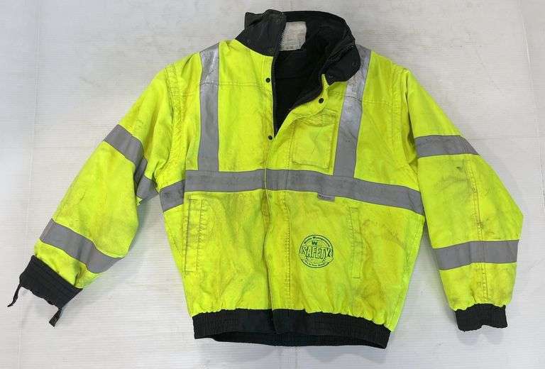 Men's winter safety jacket by Occulux, high visibility, size 2XL, good ...