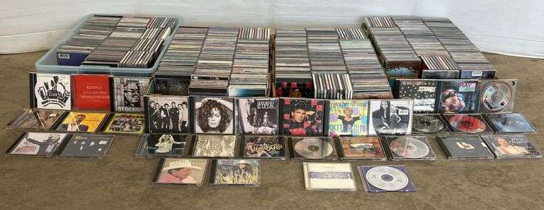 Approx. (630) Music CDs, includes: Rock, Funk, Soul, 90s, and more ...