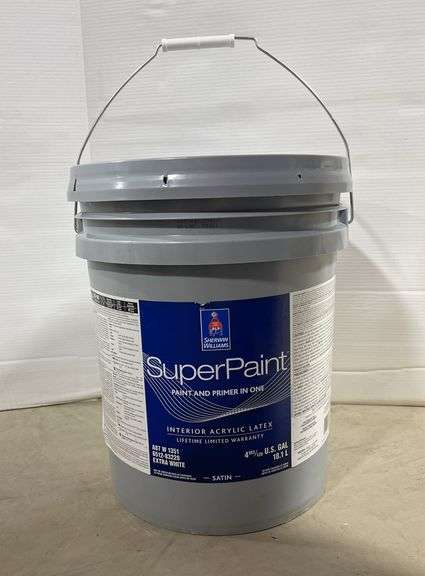 5-Gallon interior paint, sky blue color, fresh mistint - Albrecht ...