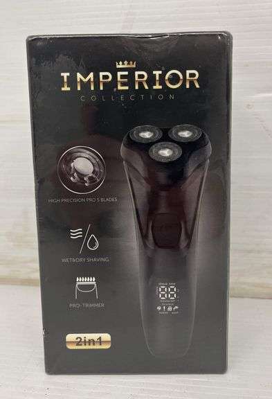 Rechargeable electric razor, wet and dry with pop-up trimmer, LED ...