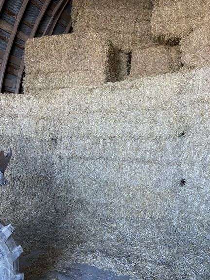 (1)-Bale of Straw, 3' x 4' x 8' Bales, Approx. 850 lbs., Rotor Cut ...