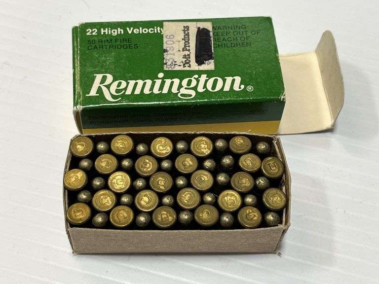 (50) Rounds of Remington 22 Long Rifle; Remington 22 High Velocity ...