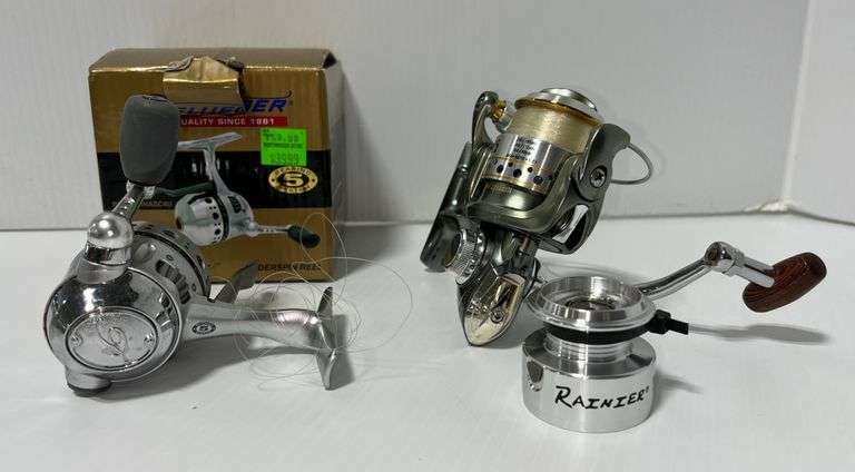 Field & Stream Rainier 25 Spinning Reel; Pflueger Cetina underspin reel ...