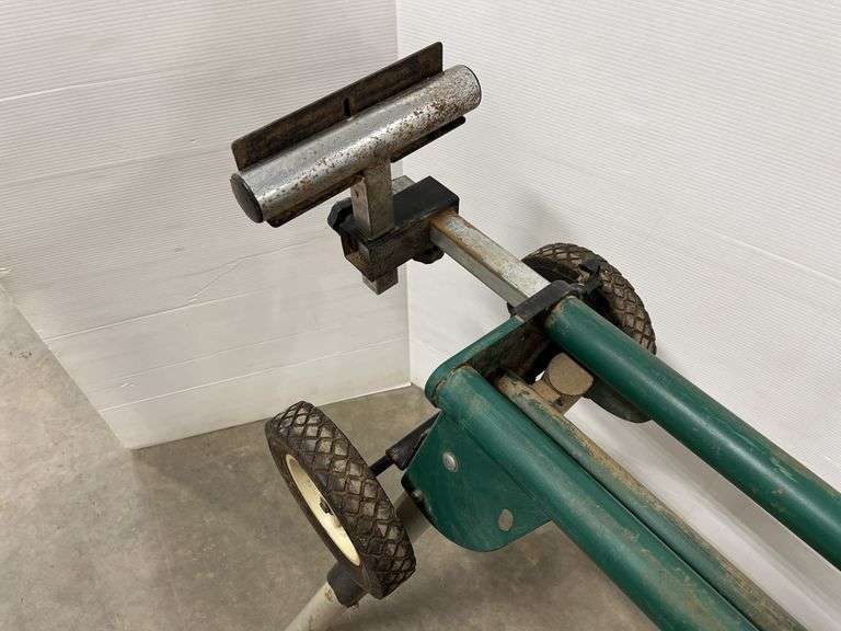 Folding Masterforce miter saw stand, portable, also folding roller ...