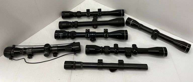 Rifle Scopes, Includes: (1) Vintage Weaver V22 3-6x, (3) Tasco, (1 ...