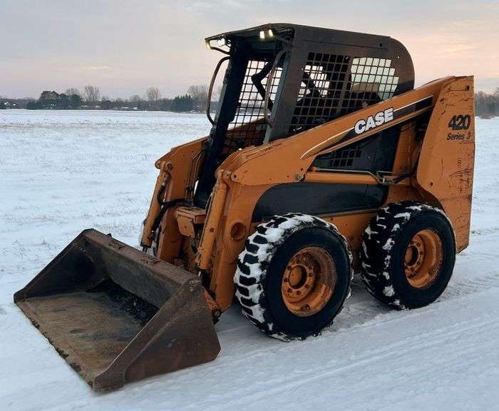 2011 Case 420 Skid Steer Loader, (1004 Hours), Has a Heater, 60hp, Hand ...