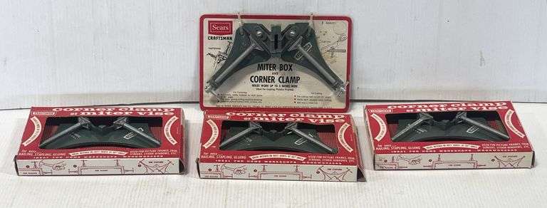 (4) Craftsman corner clamps, in original boxes/packages, like new, work great, made in USA ...