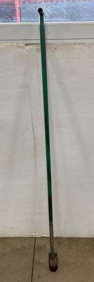 Ice spud with chisel and pitch bend, all iron, 55"L, works great ...