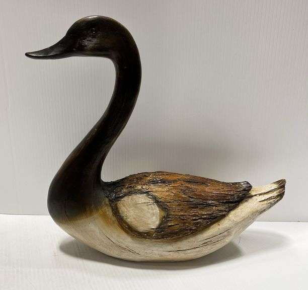 Large primitive canadian goose door stopper/art, approx. 13 1/2"L x 12 ...