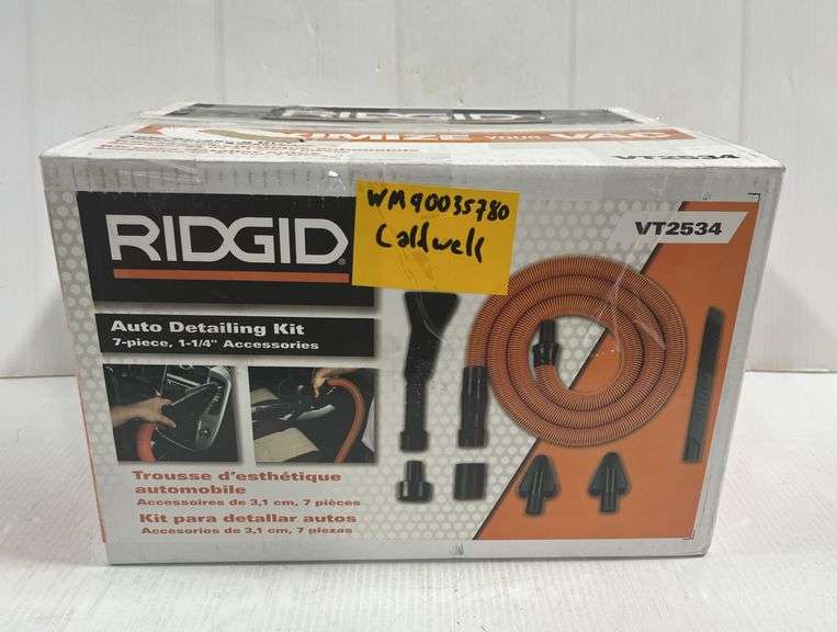 RIDGID 7-piece car detailing kit for RIDGID wet/dry shop vacs, includes ...