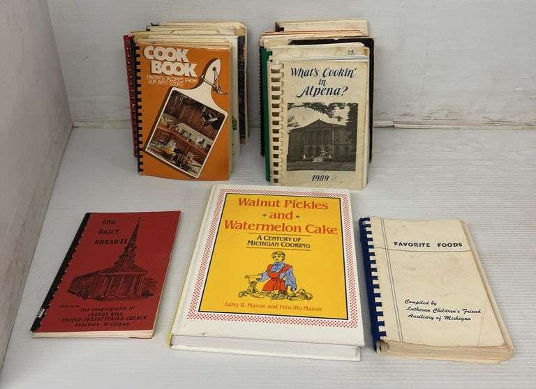 (22) Michigan church, community cookbooks, 1940s to present, good ...