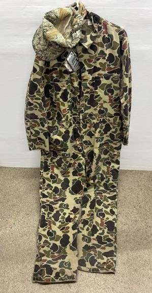 Camo Overalls (Size Large), and Prairie Ghost Hat with Ear Flaps ...
