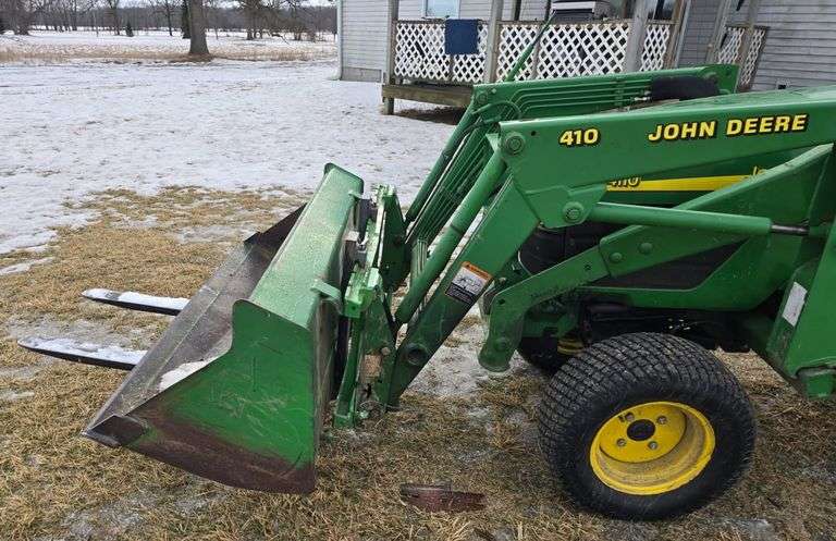 2001 John Deere 4110 Sub Compact 4x4 Tractor, (575 Hours), Front Bucket ...