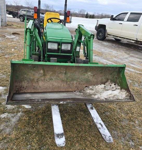 2001 John Deere 4110 Sub Compact 4x4 Tractor, (575 Hours), Front Bucket ...