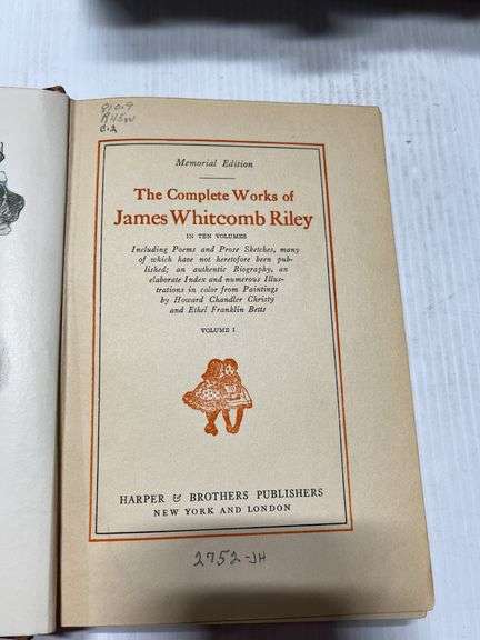 The Complete Works of James Whitcomb Riley, memorial edition, 9 to 10 ...