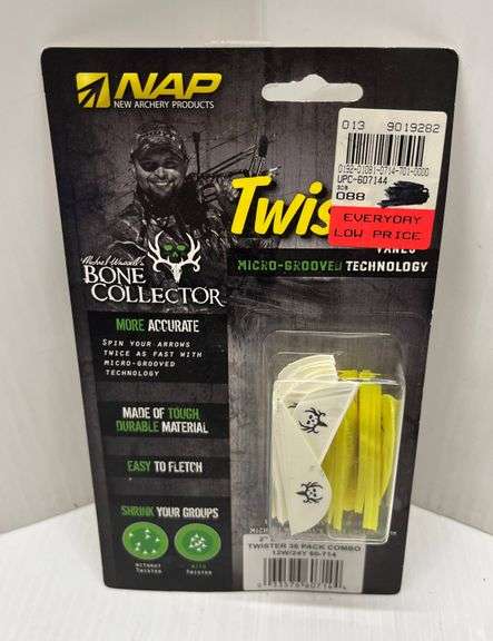 36-Pack of Bone Collector 2" Twister - Albrecht Auction Service