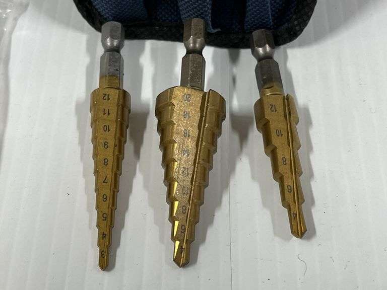 10-Piece Hexagonal shank titanium coated HSS 5-blade burr set for ...