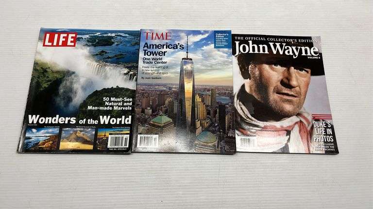 (6) Time Life Magazines, includes: John Wayne, American's Tower ...
