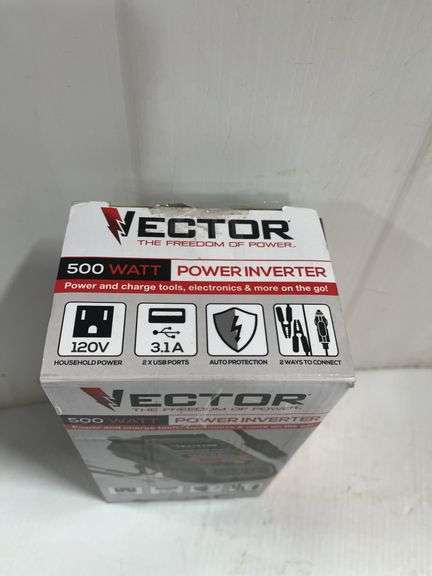 Vector 500W power inverter power and charge tools, electronics, and ...